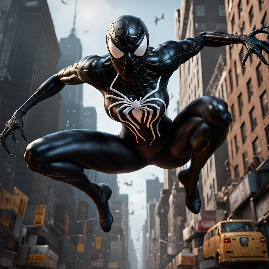 Lady spider Venom 02 - AI Generated Artwork - NightCafe Creator