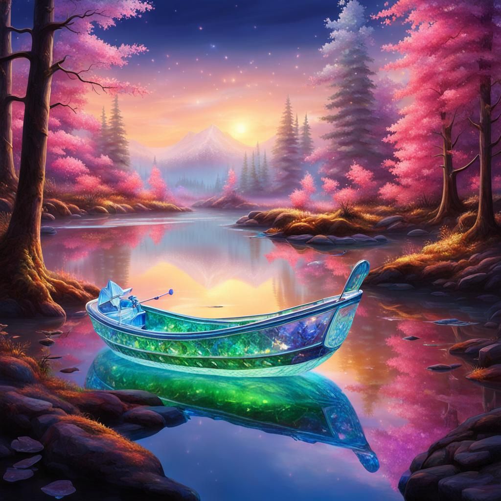 Fairy boat - AI Generated Artwork - NightCafe Creator