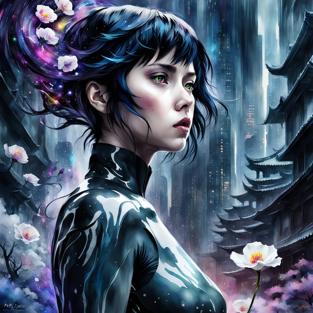 Ghost in the Shell - AI Generated Artwork - NightCafe Creator