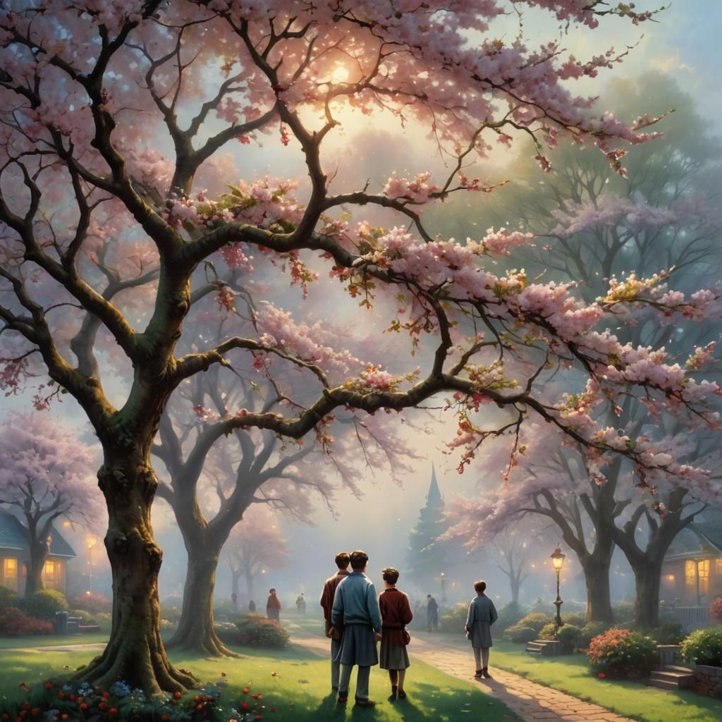 Spring's fog - AI Generated Artwork - NightCafe Creator