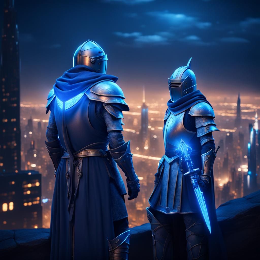 The Knight and his Squire - AI Generated Artwork - NightCafe Creator