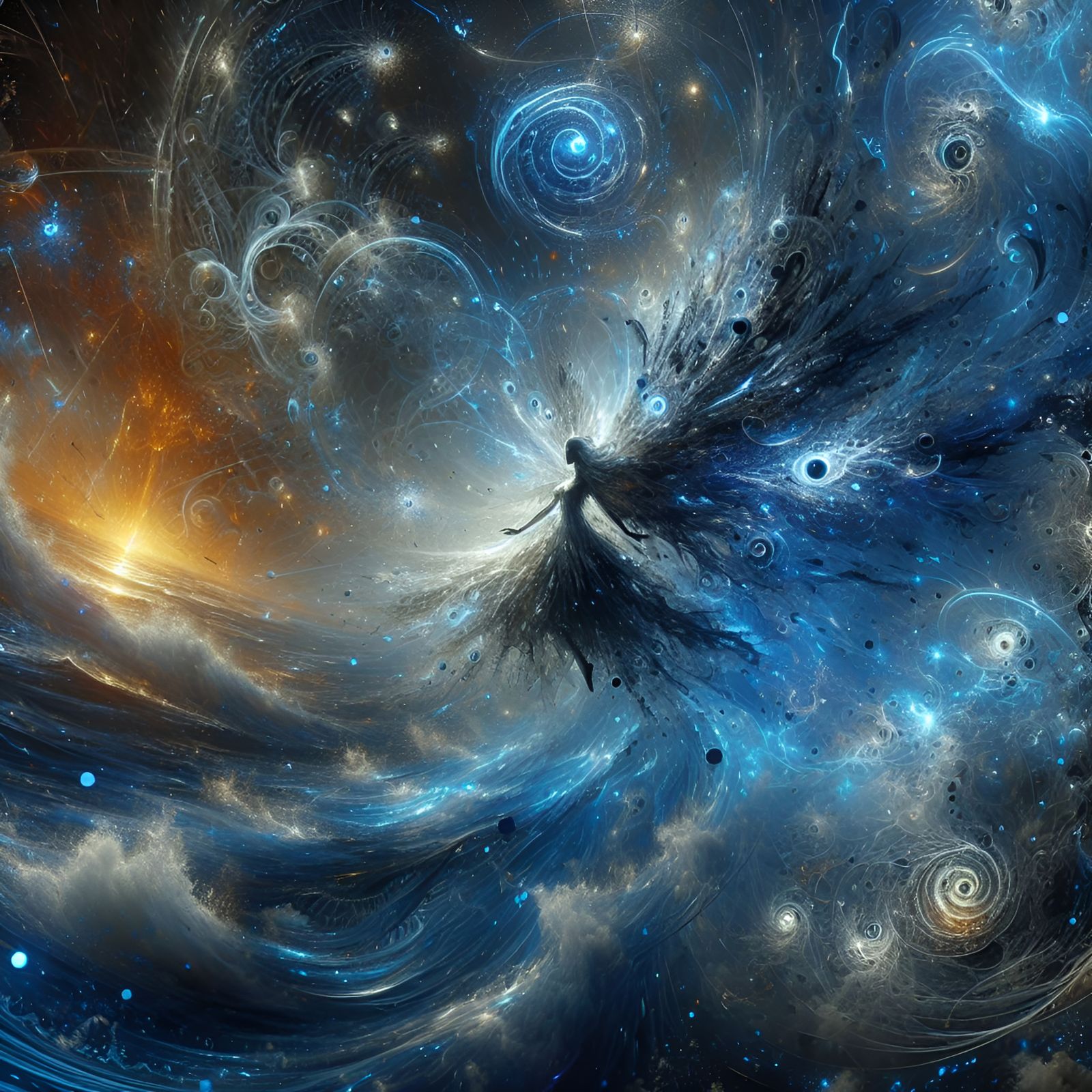 Wild Cosmic Breath of the Angel - AI Generated Artwork - NightCafe Creator