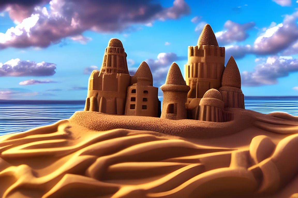 Sandcastle - AI Generated Artwork - NightCafe Creator