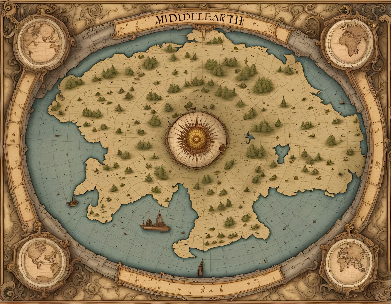 Map - AI Generated Artwork - NightCafe Creator