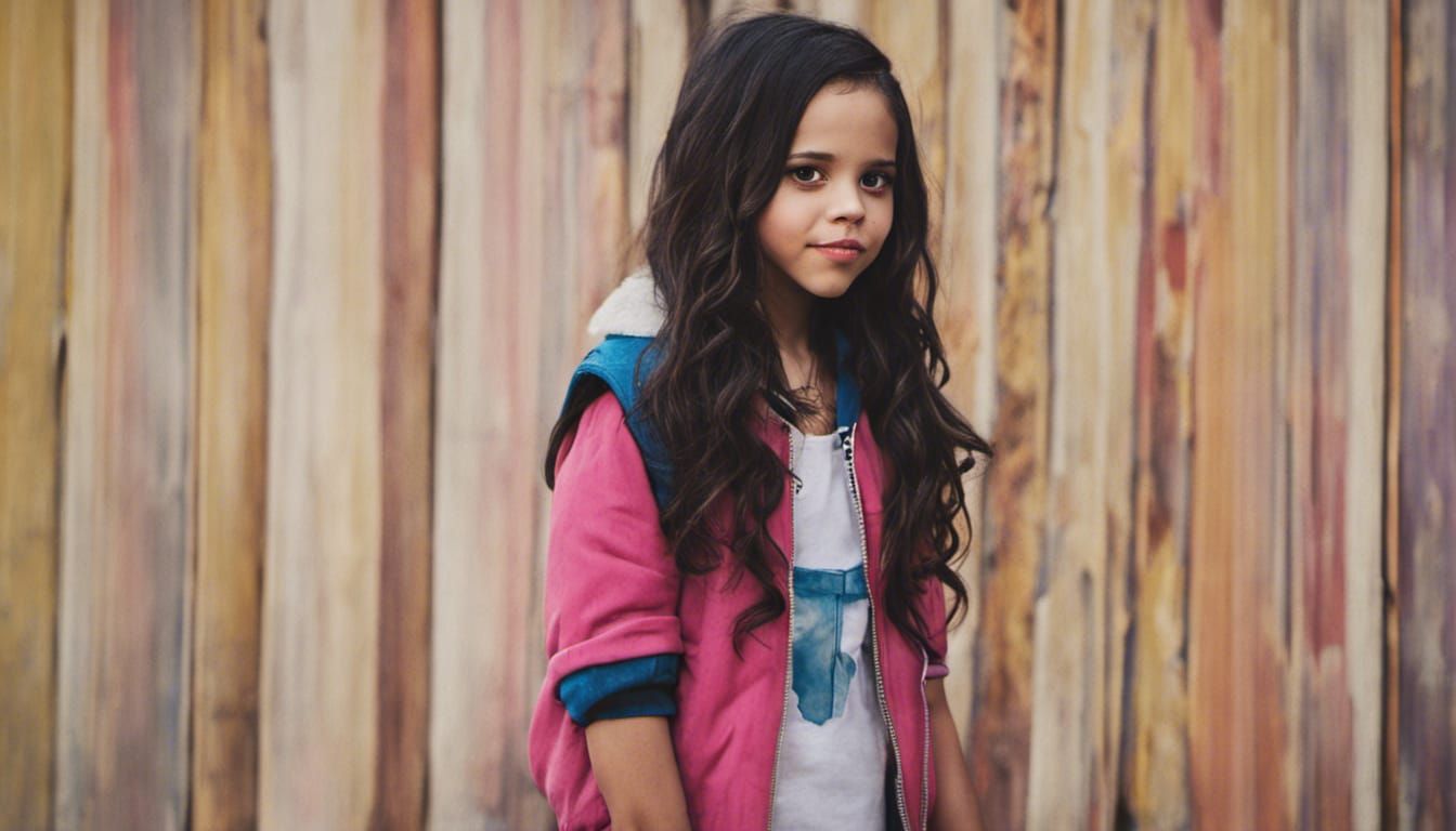 Jenna Ortega as kid - AI Generated Artwork - NightCafe Creator