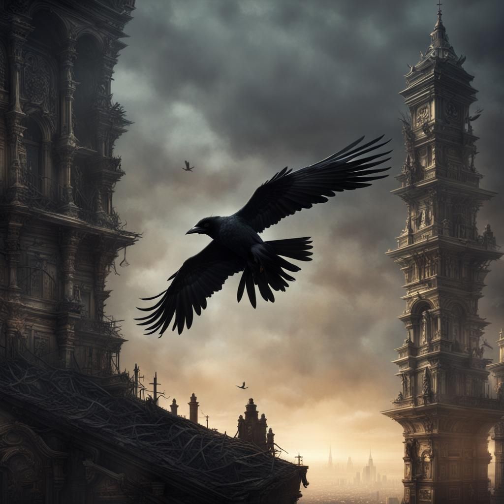 crow - AI Generated Artwork - NightCafe Creator