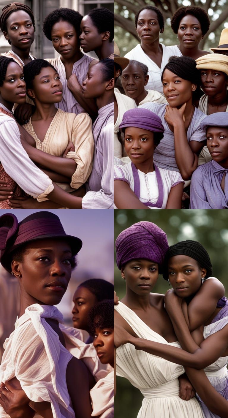 the movie the color purple, purplecore - AI Generated Artwork ...