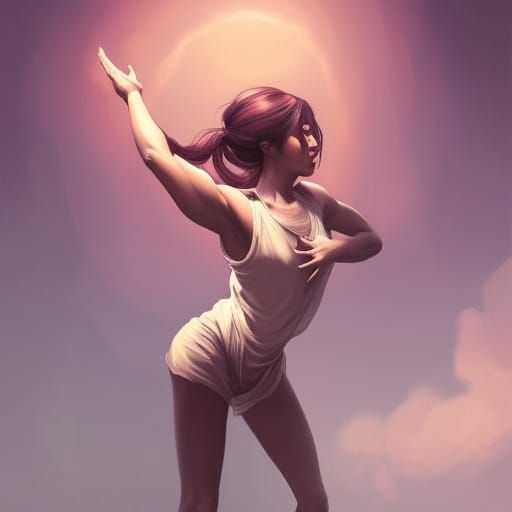 woman yoga great booty from behind - AI Generated Artwork - NightCafe Creator