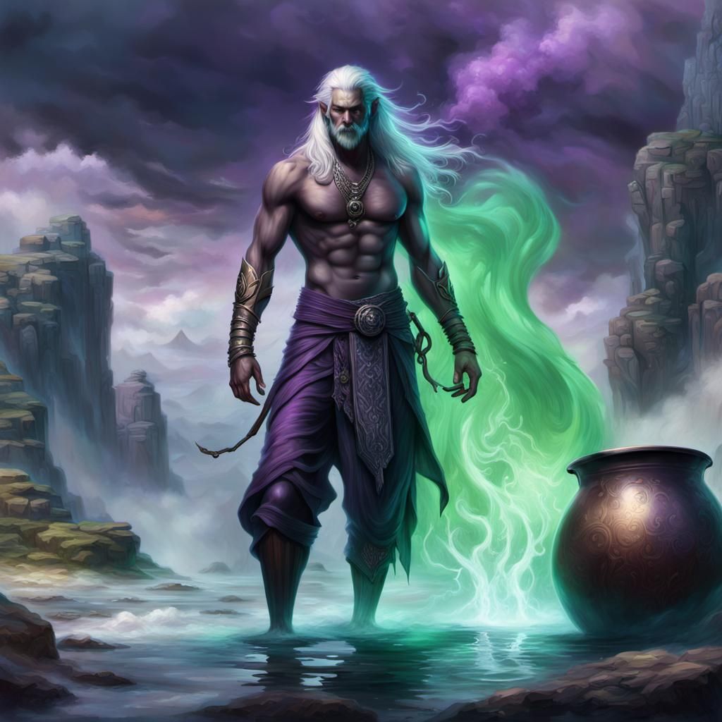 Drow alchemist - AI Generated Artwork - NightCafe Creator