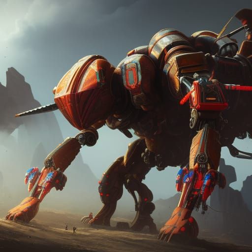 Ant got upgraded to a mech... - AI Generated Artwork - NightCafe Creator