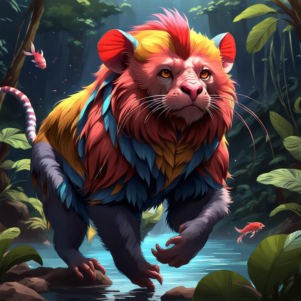 Uakari x Catfish Hybrid - AI Generated Artwork - NightCafe Creator