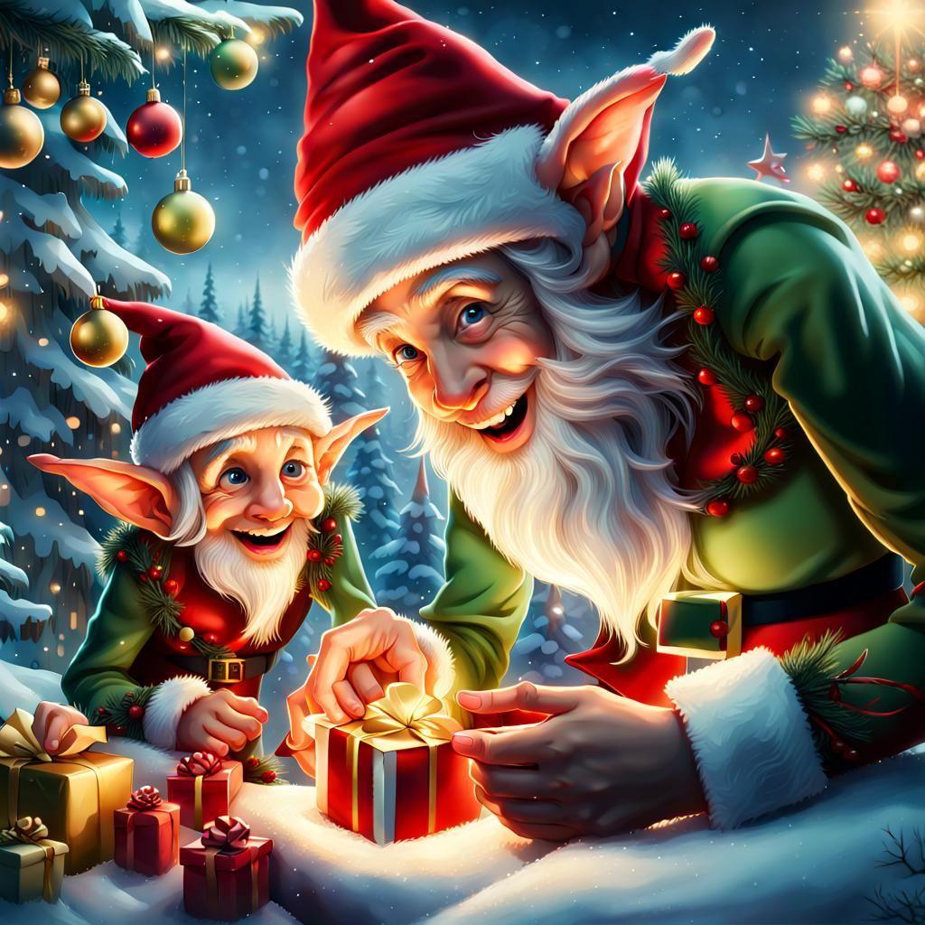 mischievous elves - AI Generated Artwork - NightCafe Creator