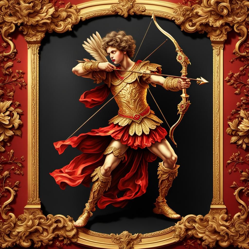 Cupid 💘 baroque style - AI Generated Artwork - NightCafe Creator