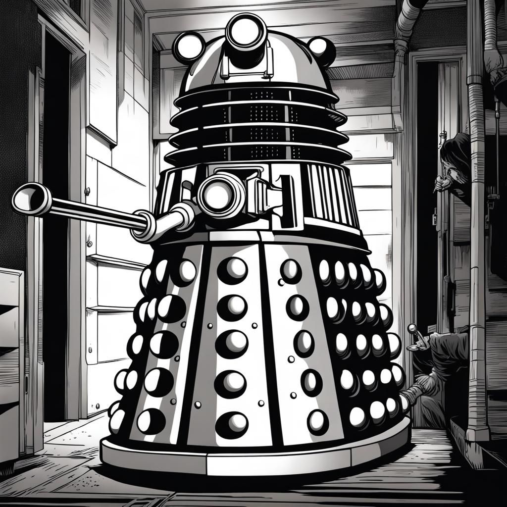 Comic Book Dalek - AI Generated Artwork - NightCafe Creator