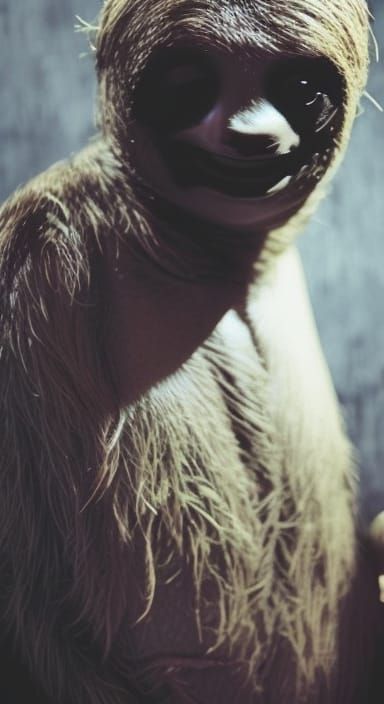 Sloth Horror - AI Generated Artwork - NightCafe Creator