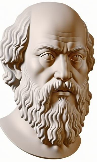 portrait of Socrates. Rafael Santi. 8k resolution - AI Generated ...