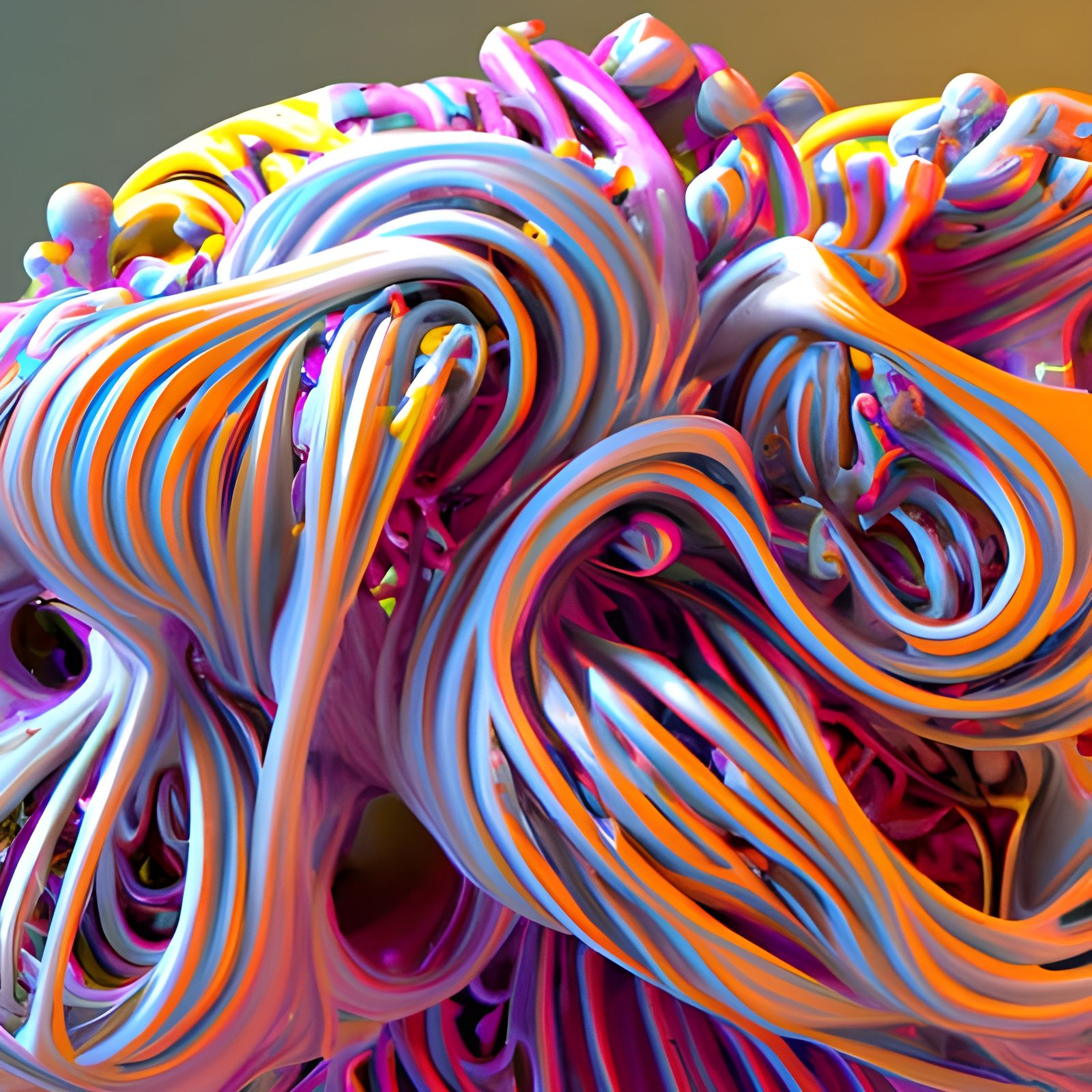 spaghetti zentangle - AI Generated Artwork - NightCafe Creator