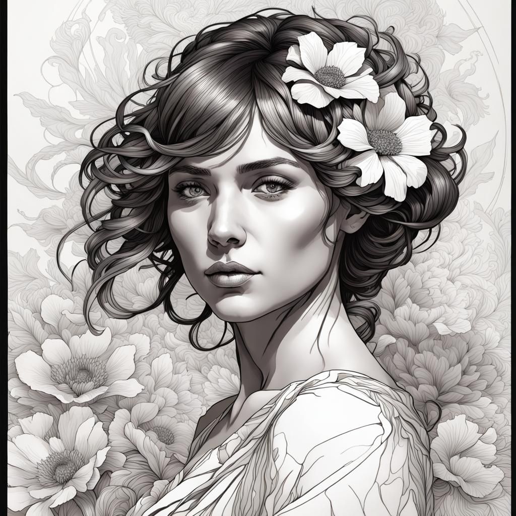 Technical drawing of human figure , hyperdetailed ink black sharp edges ...