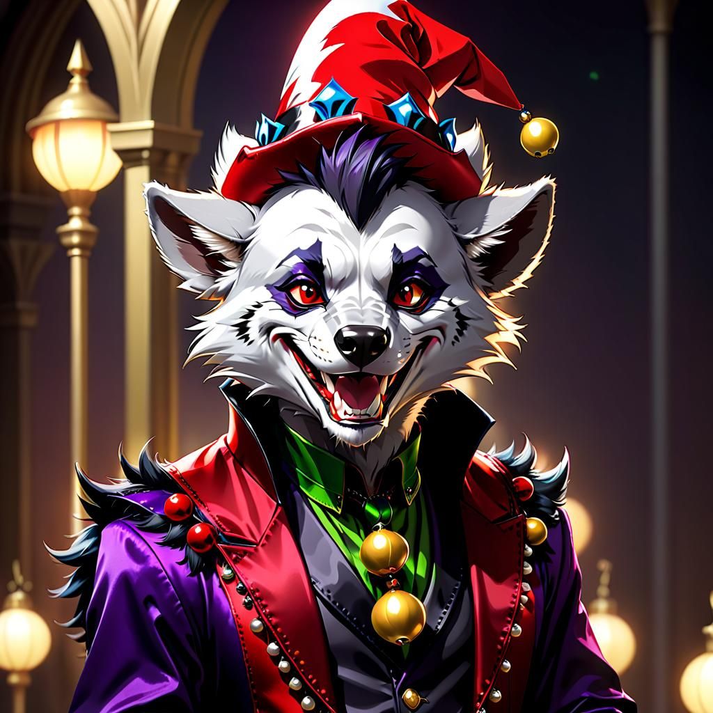 Hyena joker - AI Generated Artwork - NightCafe Creator