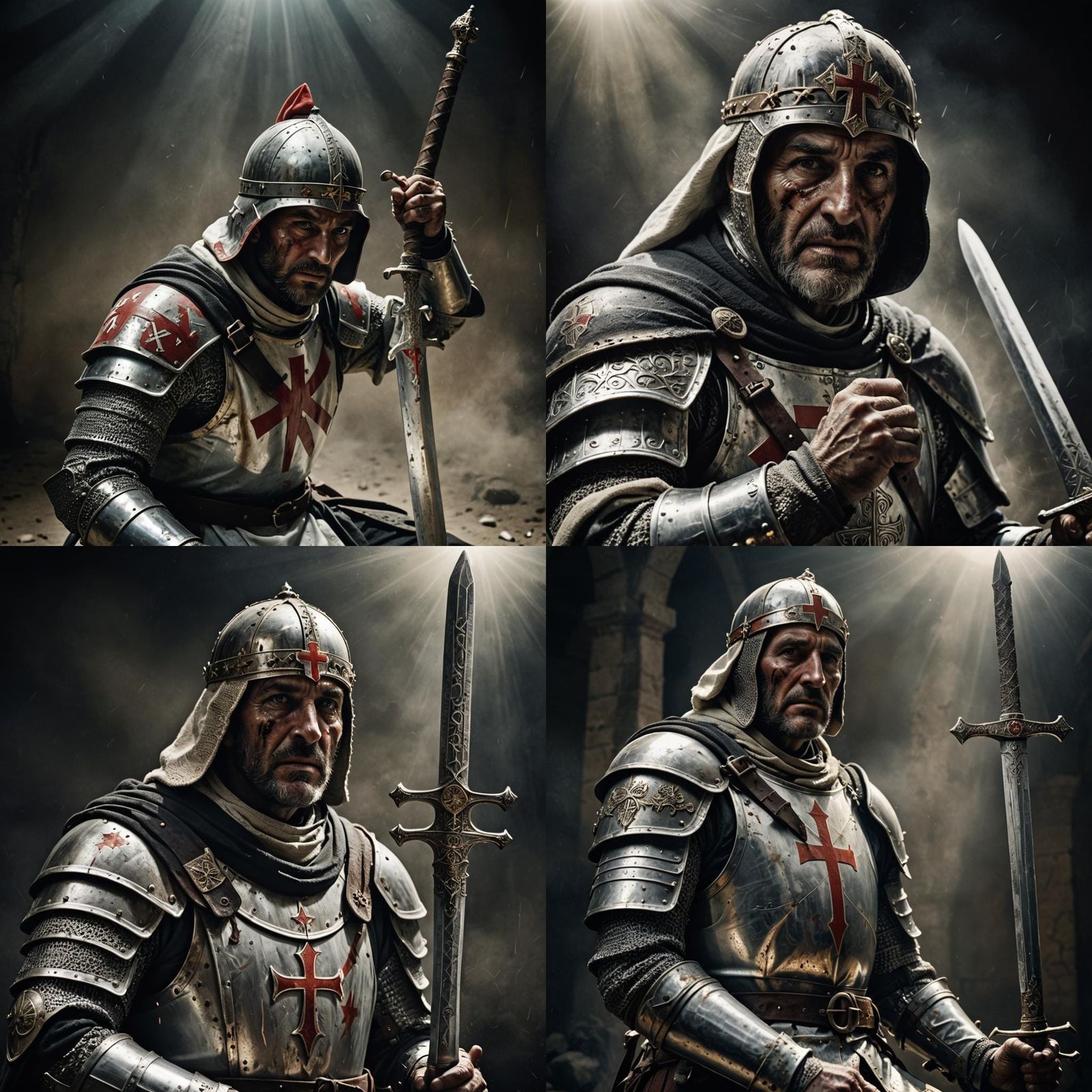 Knights Templar (V1), by Lord Elboron - AI Generated Artwork ...