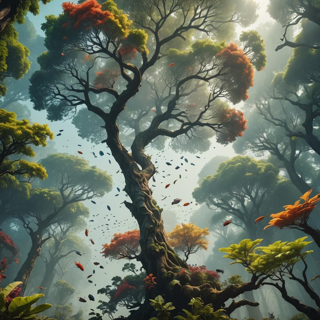 big tree - AI Generated Artwork - NightCafe Creator