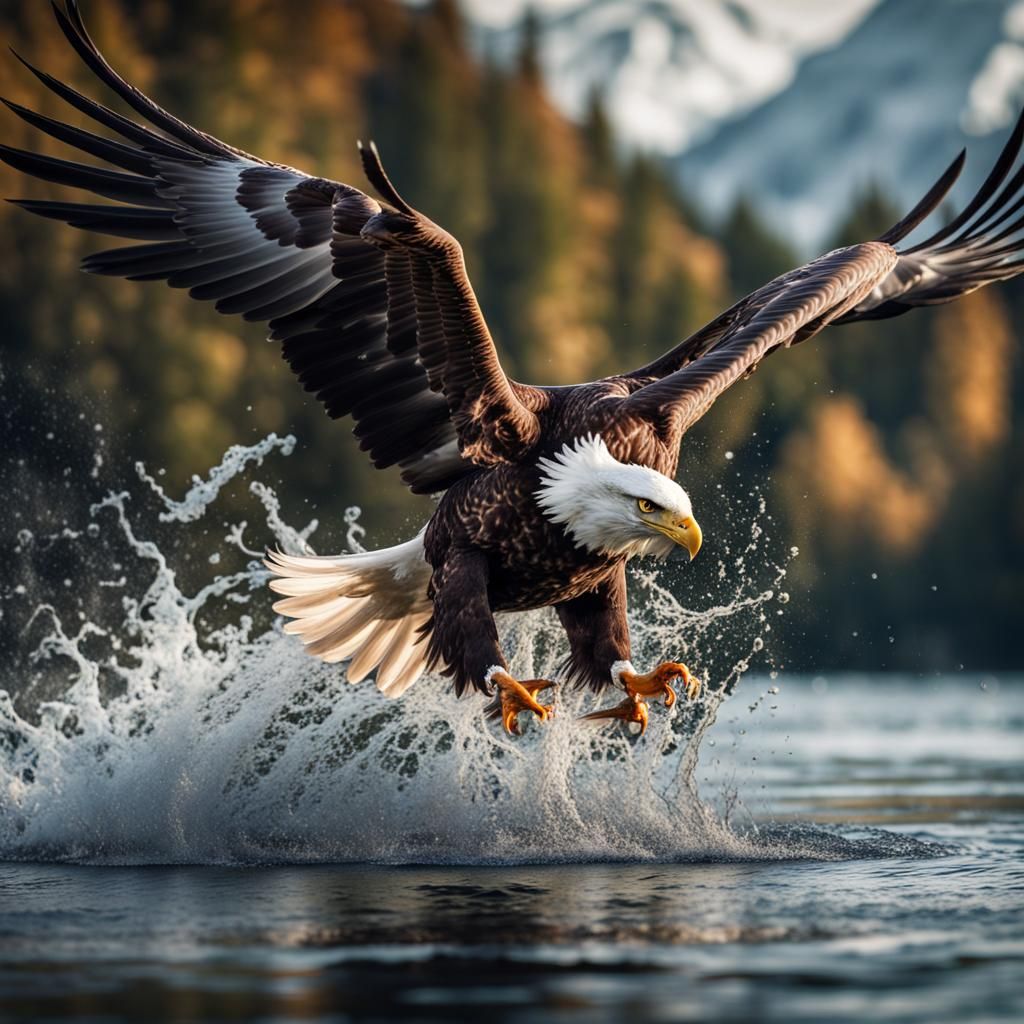 Attack Eagle - AI Generated Artwork - NightCafe Creator