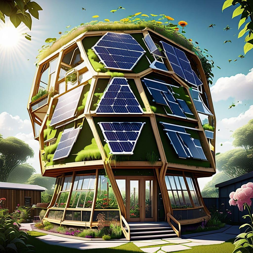 Solarpunk architecture - Surreal Solarpunk Habitat Unites Hu...