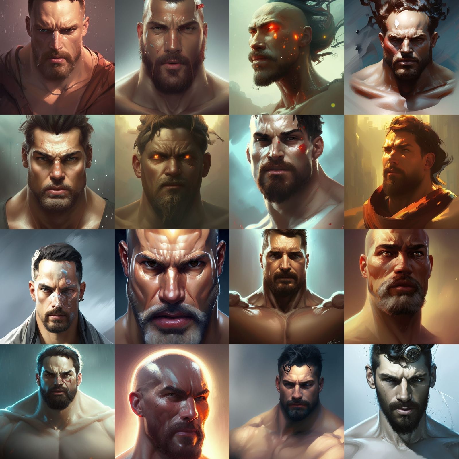 strong man not scared - AI Generated Artwork - NightCafe Creator