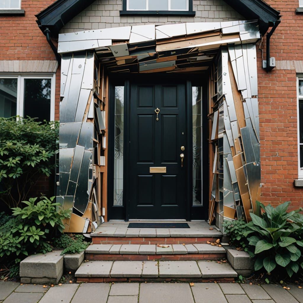 Welcome - Futuristic Home Entrance in Distorted Reality