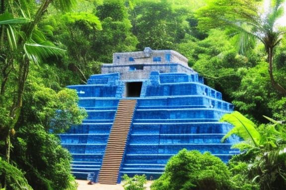 mayan temple 01 - AI Generated Artwork - NightCafe Creator