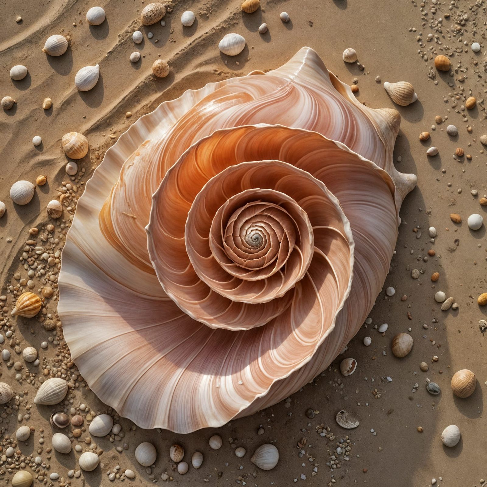 A Shell following the Fibonacci Sequence