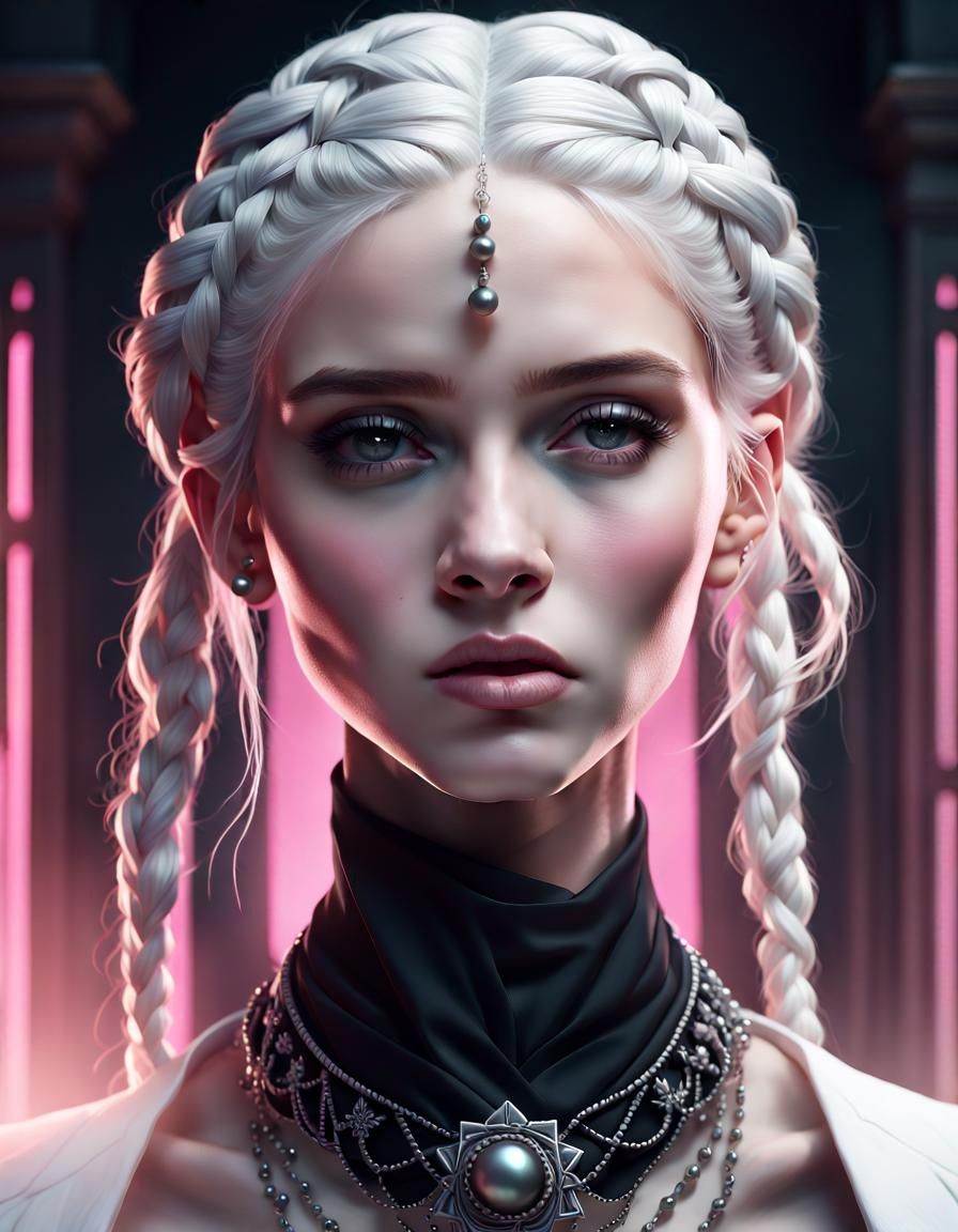 Beautiful model with braided hair : r/nightcafe