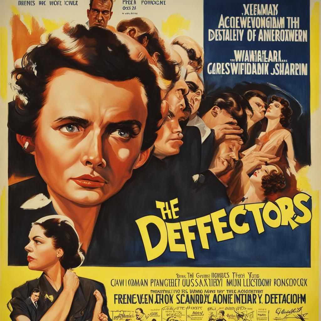 The Defectors movie poster - AI Generated Artwork - NightCafe Creator