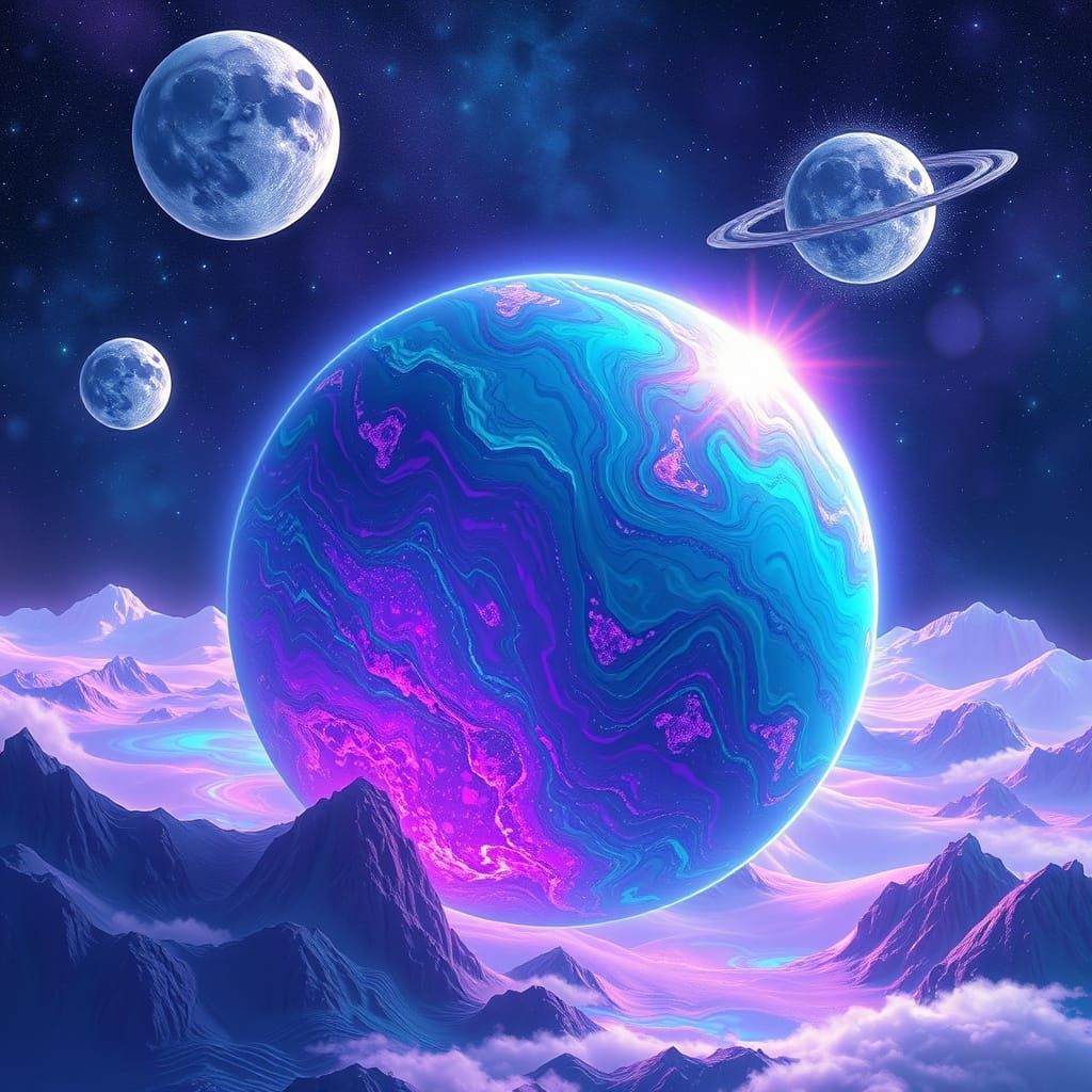 Imagine a spherical planet, but far beyond anything we've seen before ...