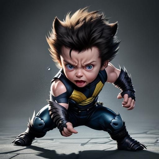 Little Wolverine - AI Generated Artwork - NightCafe Creator