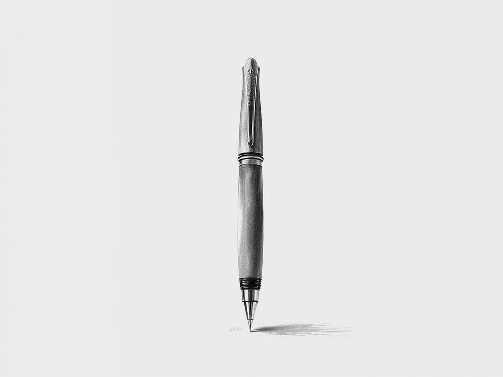 A Meticulously Rendered Charcoal Drawing of a Magn... - AI Art