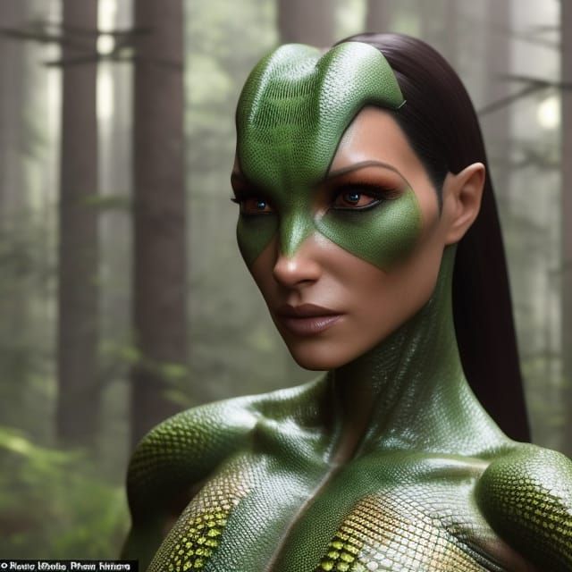 lizard woman - AI Generated Artwork - NightCafe Creator