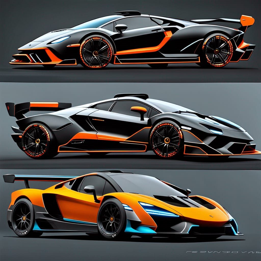 fusion of lamborghini revuelto and mclaren senna - AI Generated Artwork ...