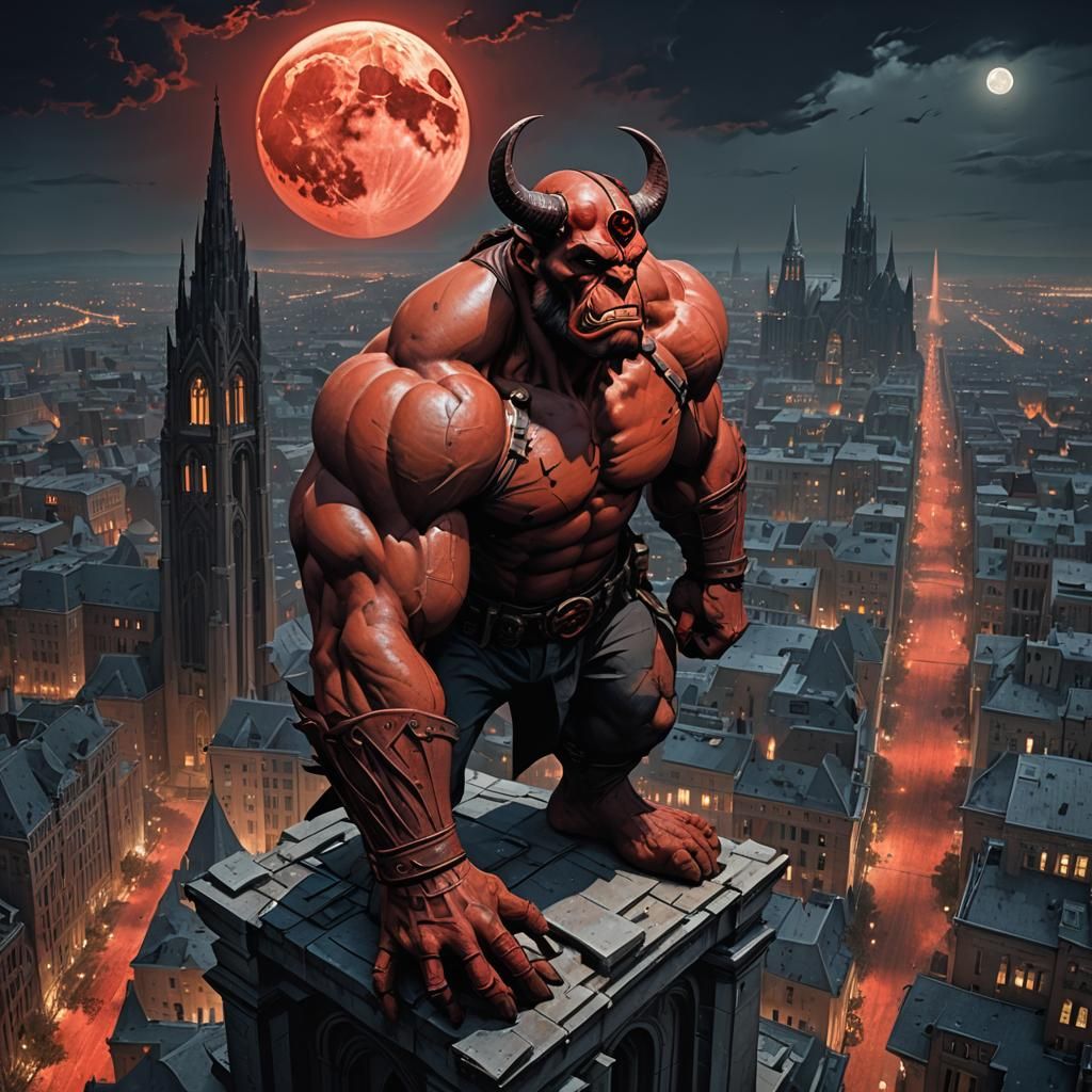 hellboy - AI Generated Artwork - NightCafe Creator
