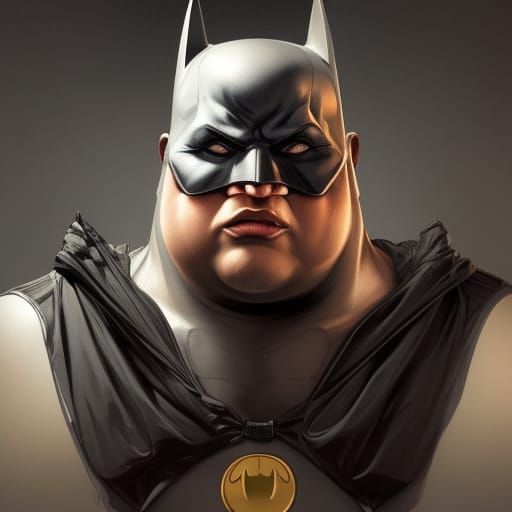 obese batman - AI Generated Artwork - NightCafe Creator