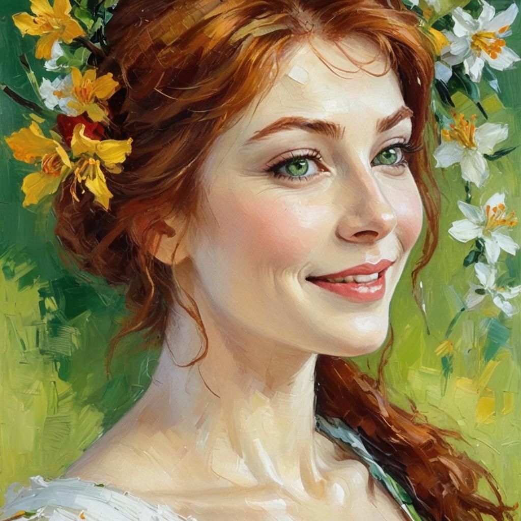 Spring Maiden - AI Generated Artwork - NightCafe Creator