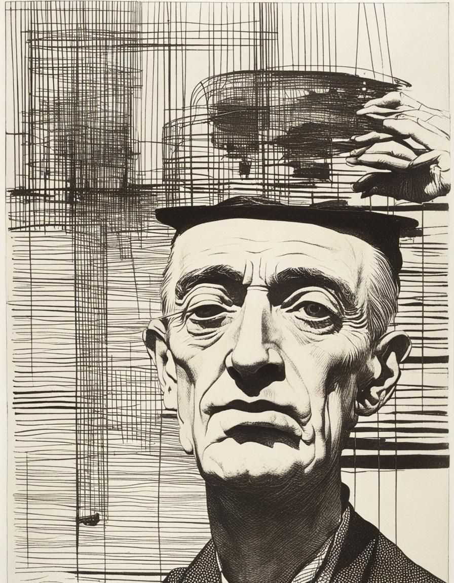 Marcel Duchamp serene - AI Generated Artwork - NightCafe Creator