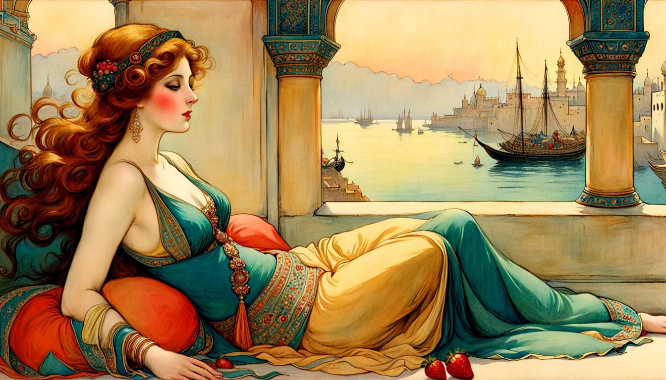 Odalisque - AI Generated Artwork - NightCafe Creator