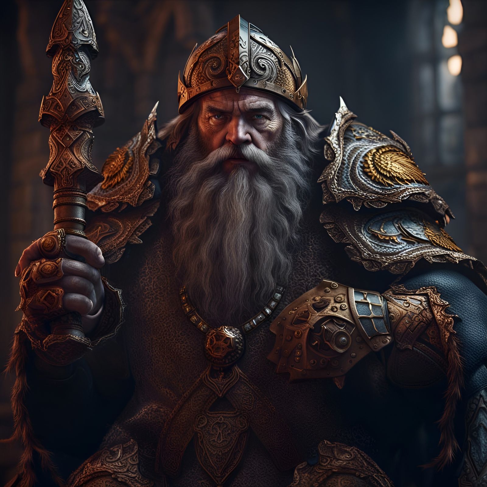 Thrain Ironhand - AI Generated Artwork - NightCafe Creator