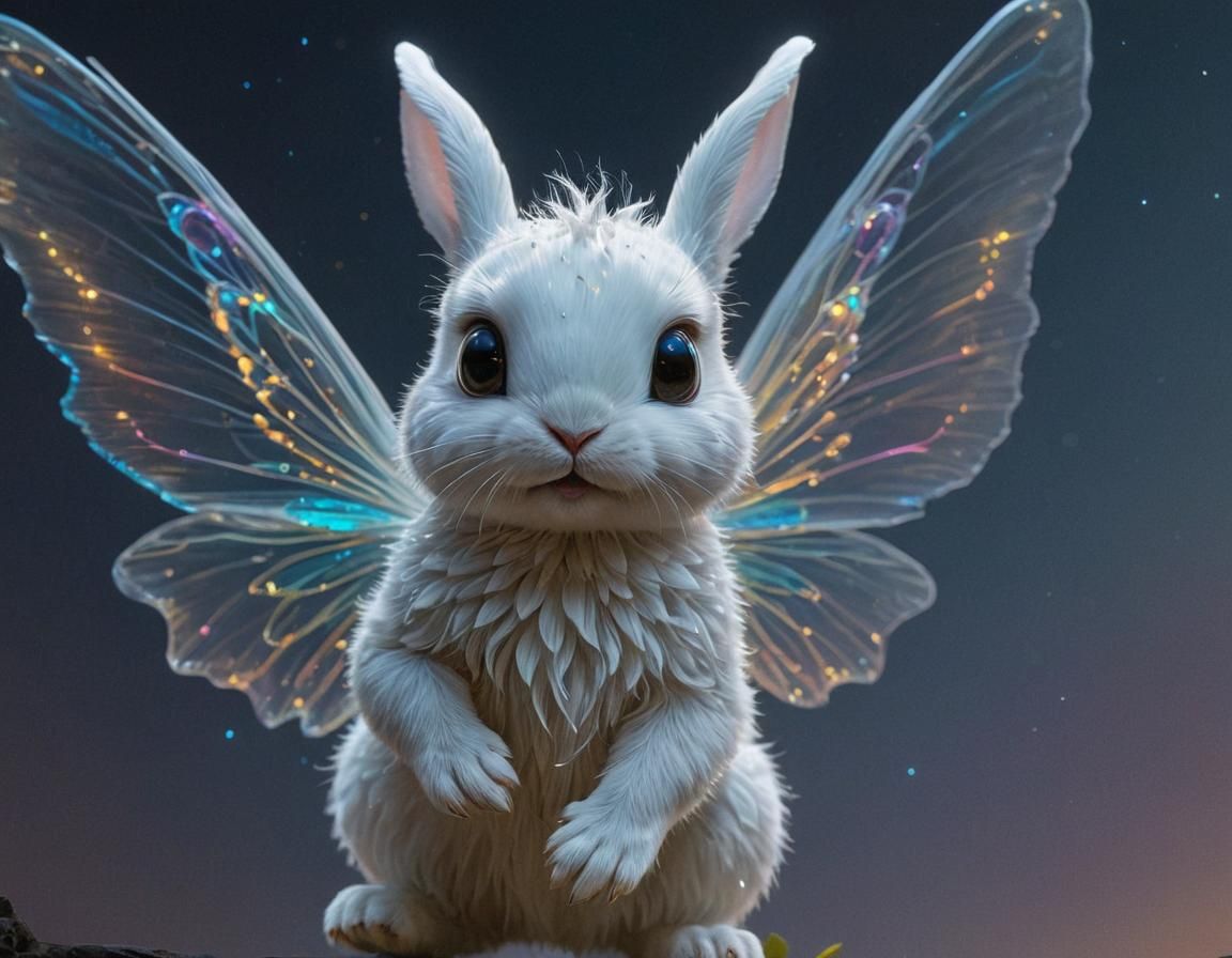 Glimmering Grace: The Enchanting Tale of Sparkle the Fairy Rabbit
