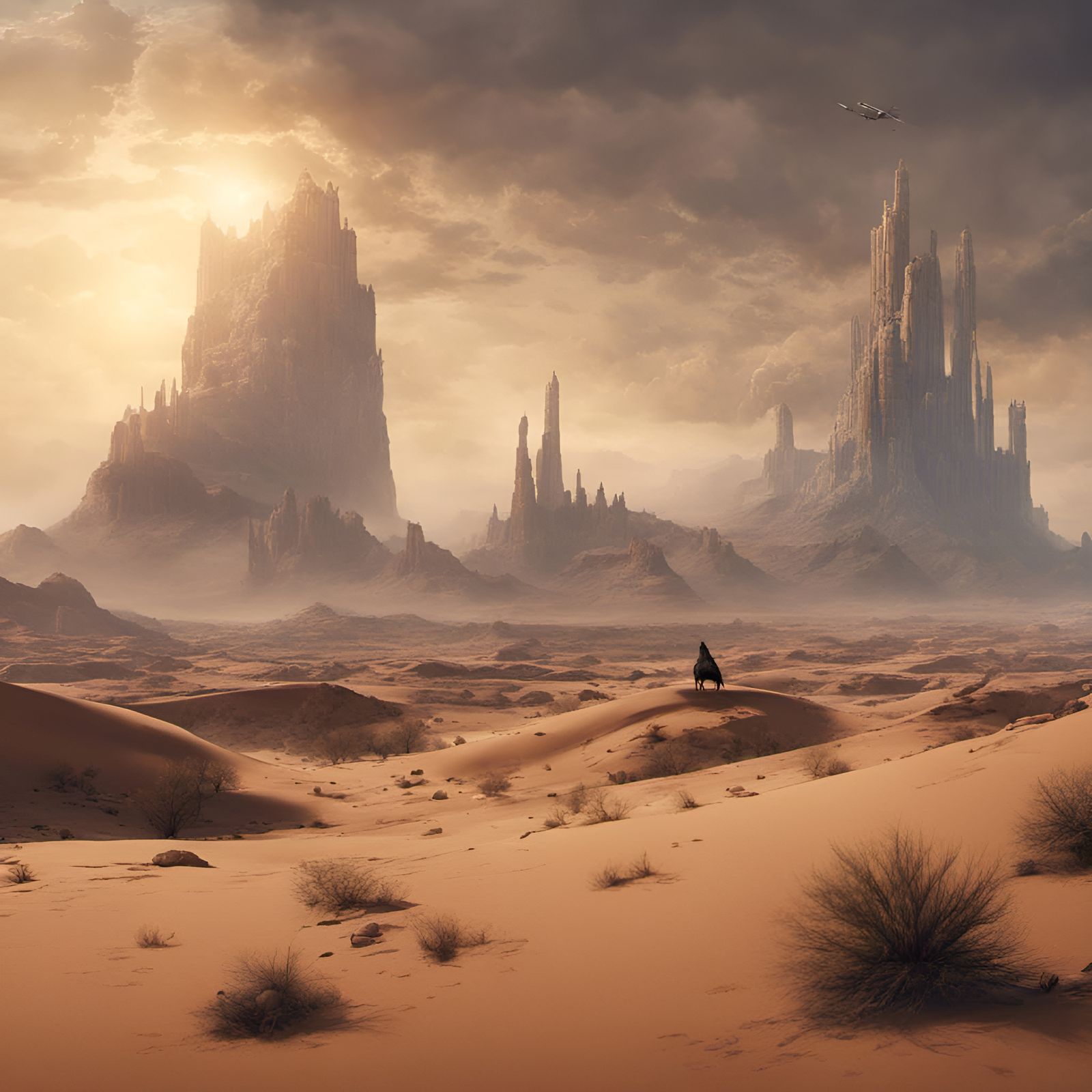Life in the middle of a desert, Epic cinematic brilliant stunning ...