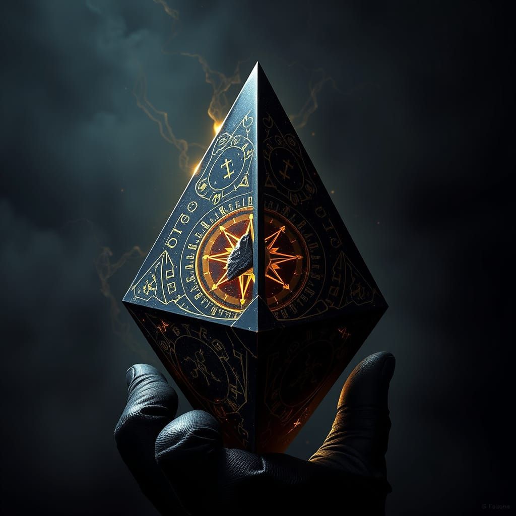The Sith Holocron of Shadows: A Dark, Elongated Ar... - AI Art