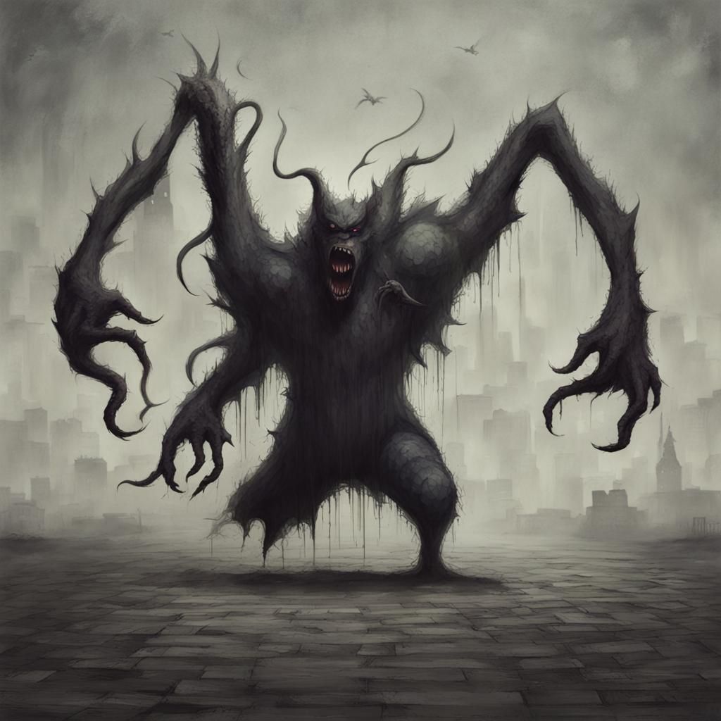 shadow monster - AI Generated Artwork - NightCafe Creator