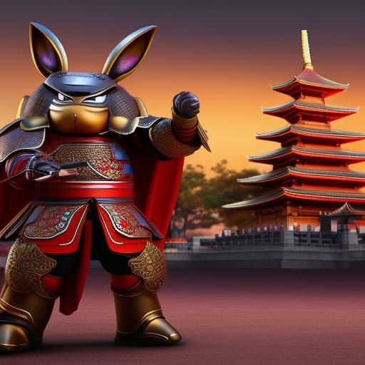 Ancient rabbit samurai warrior - AI Generated Artwork - NightCafe Creator