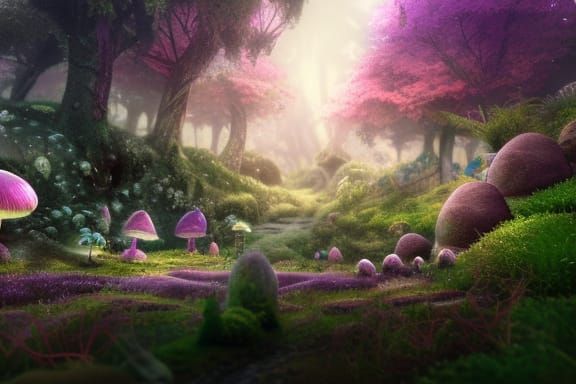 fairy forest path - AI Generated Artwork - NightCafe Creator
